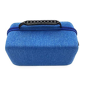 Xcivi Hard Carrying Case for Osmo Little Starter/Genius Starter Kit, Storage Organizer for OSMO iPad Base/Numbers/Words/Tangram/Sticks & Rings/Pizza Co./Coding Game/Little Genius/Math kit (Blue)