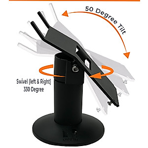 Hilipro Swivel Stand for Ingenico Desk 3500 and Desk 5000 Credit Card Payment Machine Holder - Complete Point of Sale Kit - Contactless Payment Stands.