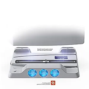 PS5 Vertical Stand with 3 Cooling Fan and Dual Controller Charger Station for Playstation 5 PS5 Digital/Disc Edition Console with 1 Type-C to Type-C Charging Cable