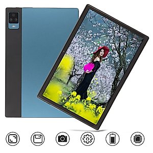 Call Tablet, HD Tablet 100-240V 5G WiFi Night Reading Mode Octa Core Processor for Android 12 for Learning (US Plug)