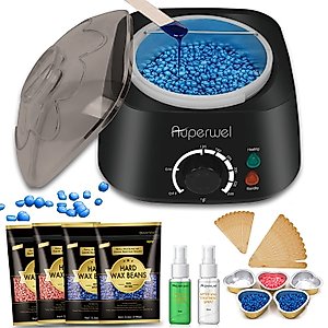 ANREACHO Waxing Kit for Women, Hard Stripless Wax Beads, Sprays - Bikini, Legs, Face, Underarm, Brazilian