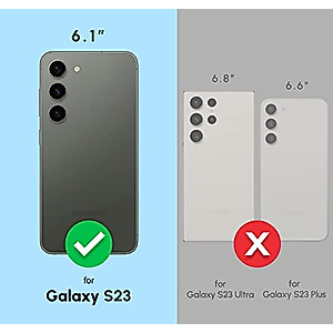 Silverback for Samsung Galaxy S23 Case, Moving Liquid Holographic Sparkle Glitter Case with Kickstand, Girls Women Bling Diamond Ring Slim Protective Case for Galaxy S23 5G - Purple