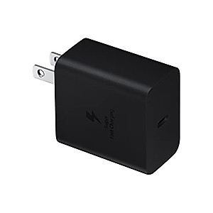 SAMSUNG 45W Power Adapter (w/Cable C-to-C), Black