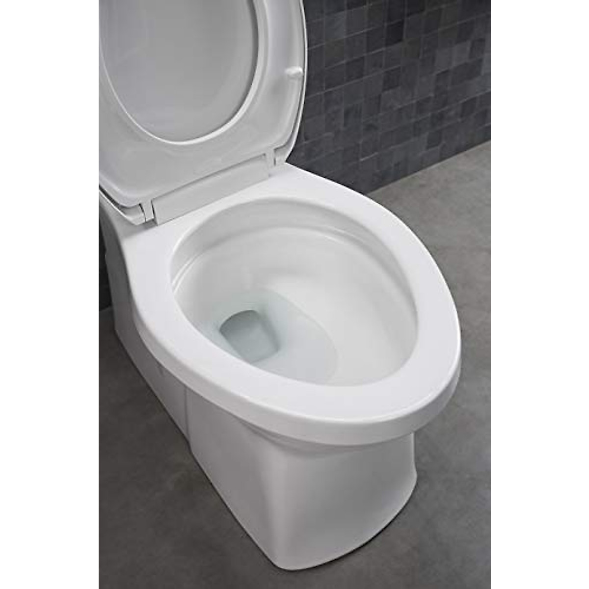 KOHLER 4008-0 Reveal Elongated, Grip-Tight Bumpers, Quiet-Close Release Hinges, Quick-Attach Hardware, No Slam Toilet Seat, White