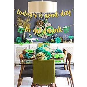 Weimaro Today is a Good Day to Drunk Banner, Funny Drinking Saint St Patricks Day Lucky Party Decorations, Irish St. Patrick’s Day Decorations, Lucky Irish St Pattys Day Decor