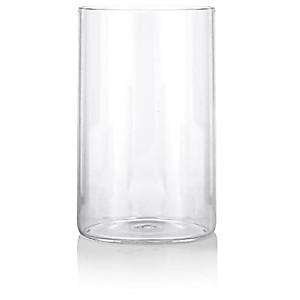 JUVITUS 10 FL oz Premium Borosilicate Clear Glass Tall Highball Glass Tumbler (4 Pack)