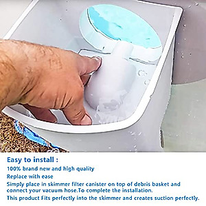 SFX Pool Vacuum Plate Adapter - for Summer Waves Polygroup Ground Skimmer Filter Pump Systems Replace Parts P58PP1955W05