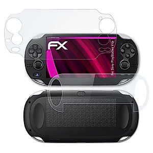 atFoliX Plastic Glass Protective Film compatible with Sony PlayStation Vita Glass Protector, 9H Hybrid-Glass FX Glass Screen Protector of plastic (Set of 1)