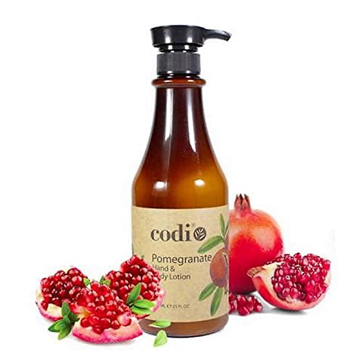 CODi Pomegranate Lotion - Body and Hand Lotion with Pump for Women and Men - Pomegranate Body Lotion with Wonderful Pomegranate Scent - Less Greasy, Quick Absorbent - 1 750ml Bottle and 2 100ml Tubes