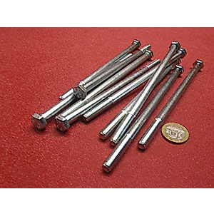 8.8 Zinc Steel Bolts PT M8 x 1.25 mm x 160 mm Long 10 pcs
