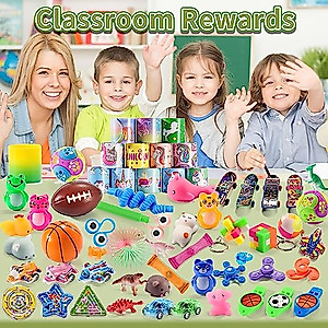 Yutin 200 PCS Party Favor for Kids 4-8, Pinata Stuffers, Prize Box Toys for Kids Classroom Rewards, Small Bulk Toys for Birthday Goodie Bags Fillers, Party Gift Bag Toys for 8-12 3-5