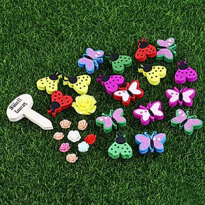 BESTOMZ Miniature Garden Ornaments, 58 Pieces Ornament Kits Set for DIY Fairy Garden Dollhouse Decor