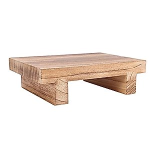 DENPETEC Wooden Utility Step, Toddler Step Stool for Kids, Bathroom Potty Stool, Kitchen Stool, Bed Stool for Bedroom, Children's Stool