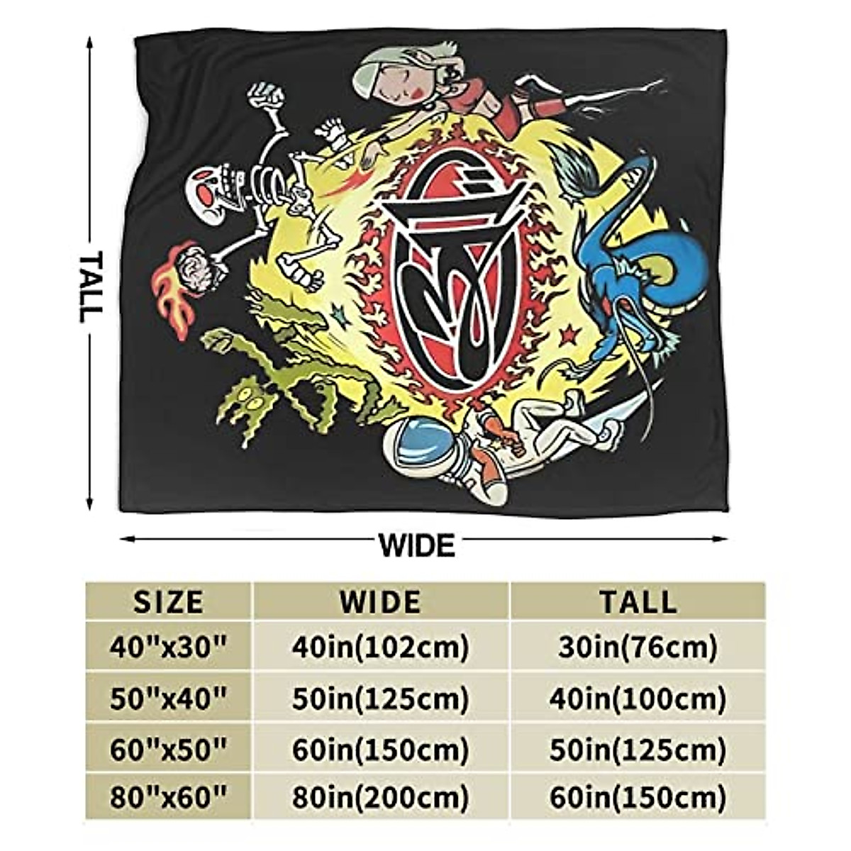 STYLOPUNK 311 Band Throw Blankets Lightweight Flannel Blankets Funny Fleece Bed Blanket All Seasons 80"X60"