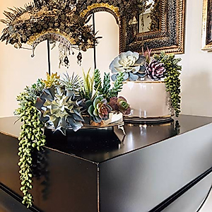 caqpo Artificial Succulents - 15 Pack - Premium Unpotted Artificial and Realistic Textured Fake Succulent Plants for DIY - Faux Cactus Plant Bulk - Feaux Succulent Plants