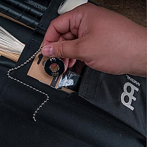 Meinl Percussion Drum Stick Bag with Extra Outside Pocket and Floor Tom Hooks – for Mallets, Brushes and Accessories, Black, Standard (MSB-1)