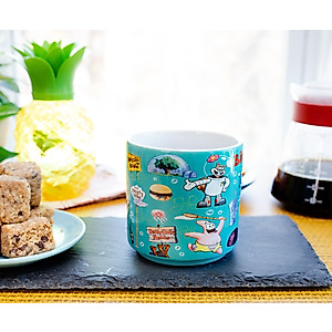 Silver Buffalo SpongeBob SquarePants Bikini Bottom Ceramic Mug | Coffee Cup For Espresso, Tea, Cocoa | Holds 13 Ounces