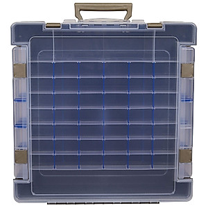 Flambeau Outdoors 9030 Super Max Satchel, Portable Fishing & Tackle Storage with Zerust Anti-Corrosion Technology, Black/Clear 17.25x16.75x5-Inch