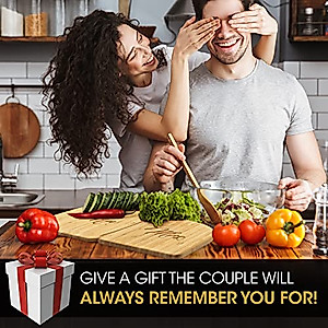 DELUXY Mr & Mrs Cutting Board & Cheese Board- Wedding Gifts for Couples Unique 2023, Mr and Mrs Gifts, Couples Gifts for Him and Her, Bridal Shower Gifts for Bride, Cool Engagement Gifts, Anniversary