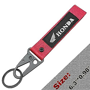 Motorcycle Keychain, 1Pcs Tag Keychain Key Ring Keychain Tag - Stylish, Durable, Easy to Identify, Multipurpose & Versatile (Red-H)