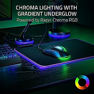 Razer Cobra Wired Gaming Mouse: 58g Lightweight Design - Gen-3 Optical Switches - Chroma RGB Lighting with Underglow - Precise 8500 DPI Optical Sensor - 100% PTFE Mouse Feet - Speedflex Cable - Black