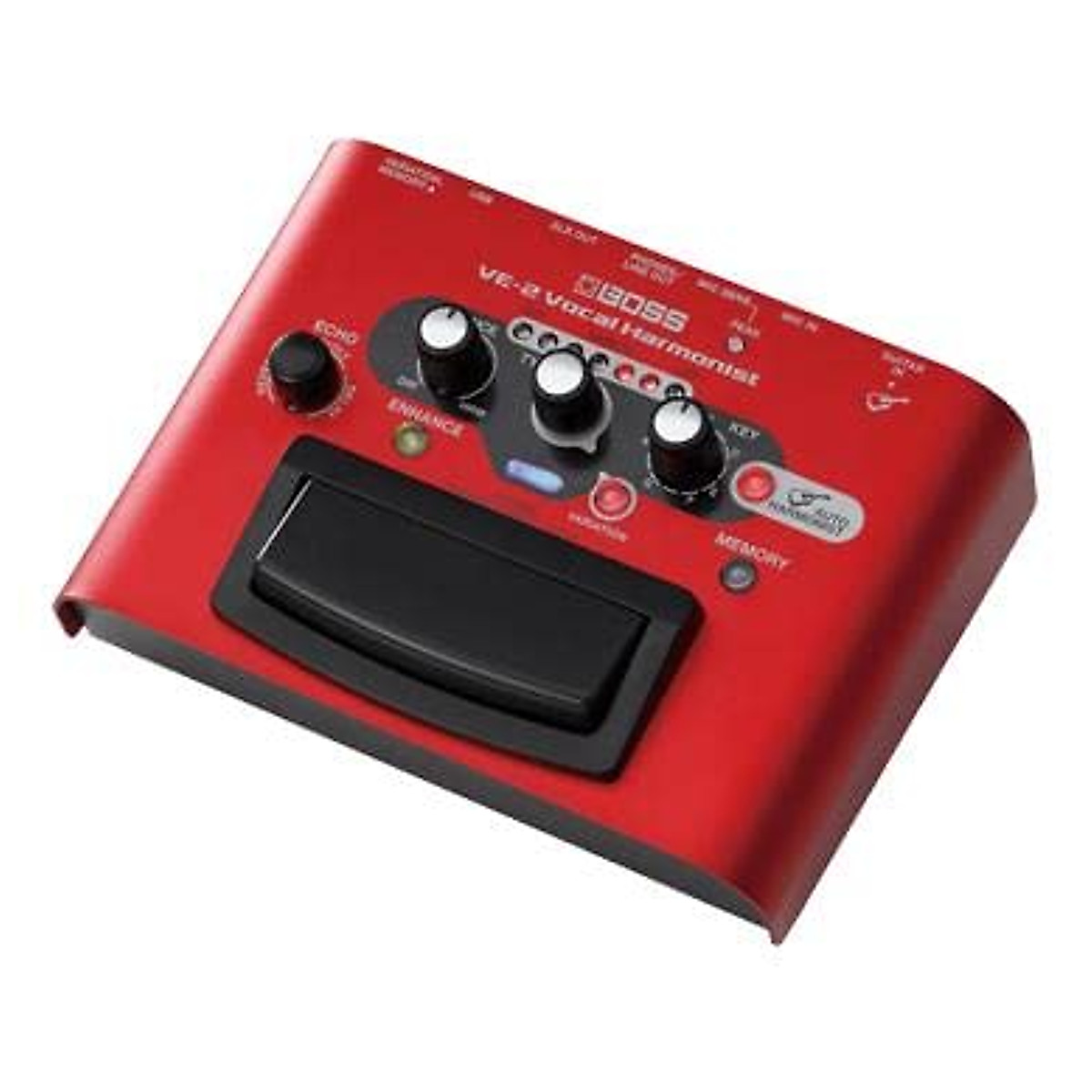 BOSS VE-2 Vocal Echo Pedal for Singing Guitarists | Real-Time Vocal Harmonies and Effects | Create Harmonies with Manual Key Selection | Connect Guitar for Auto Harmony Function | 24 Harmony Types