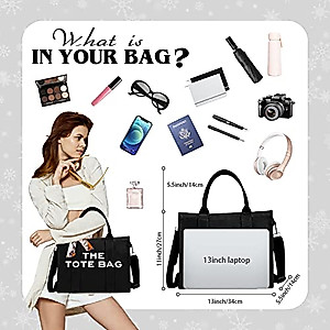 MATSUBA Canvas Tote Bags for Women Handbag Tote Purse with Zipper Canvas Crossbody Bag, Premium Quality, Designed in the USA…