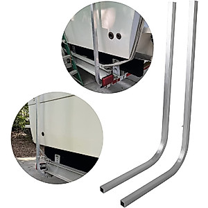HECASA 2PCS Aluminum Boat Trailer Guide On Poles 1-1/2" Square | 1/8" Thick in Pair