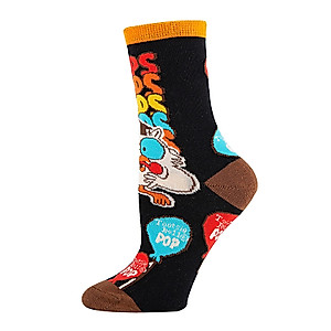 ooohyeah Women’s Novelty Crew Socks, Crazy Funny Cotton Dress Socks Gift - Tootsie POP