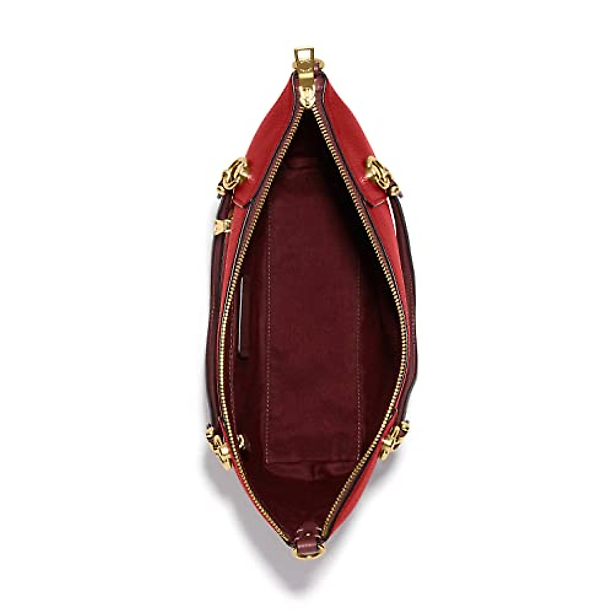 COACH Women's Kacey Satchel Crossbody, Red Apple Multi