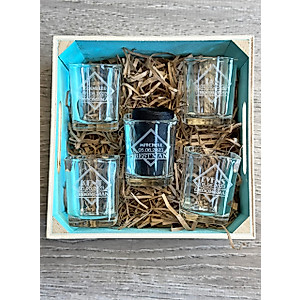 R and R Imports Personalized Wedding Party Customizable Etched 2 oz Square Shot Glass, Bridesmaid Groomsmen Gifts