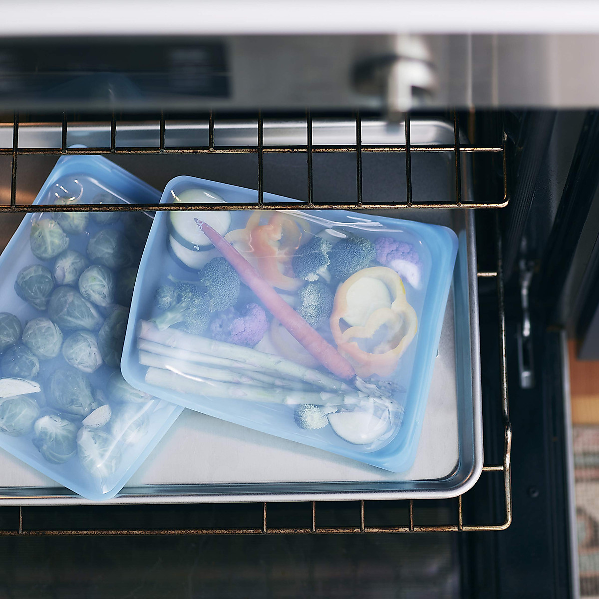 STASHER Rainbow Blue Half Gallon Reusable Bag, 1 EA