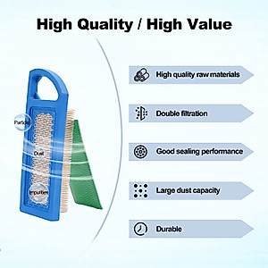 MOTOYUN 697153 794422 Air Filter 492932 696854 Oil filter 493629 Fuel Filter Lawn Mower Tune up Kit Compatible with LA115 LA105 LA110 LA100 L100 L105 L107 L108 Lawn Mower 31P977 31B707 engine