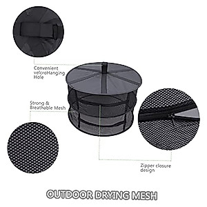 Abaodam 3 Sets Drying net Foldable Laundry Rack Collapsible Drying Rack for Clothes Collapsible Laundry Drying Rack Folding Drying Rack Hanging Dry Rack Vegetable Dryer Outdoor Drying Mesh