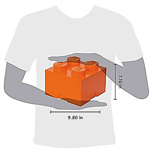 Lego Storage Brick 4 Orange
