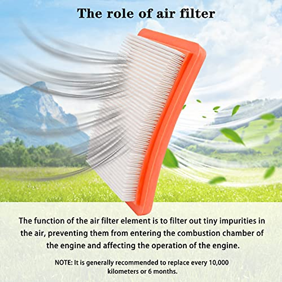 AWSZH 17211-Z8B-901 17211-zl8-023 Air Filter fit for Honda gc135 gcv135 gc160 gcv160 gc190 gcv190 gx100 and gxv57 Engines Lawn Mower Air Cleaner 491588 399959 F220 tillers, Bomag BT60(Pack of 2)