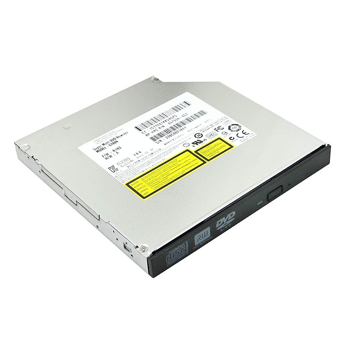 Notebook PC Internal DVD CD Burner Optical Drive Replacement, for Dell Inspiron 17R 5720 7720 N7010 N7110 7220 7720 15R 5521 5520 N5010 N5110 Laptop, 8X DVD+-R/RW DVD-RAM 24X CD-R Writer New