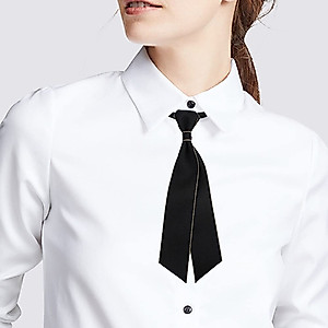 FASELE JKQBUX Tie for Men Women Adjustable Bowtie School Uniform Pre Tied Bows for Girls Neck Tie Accessories