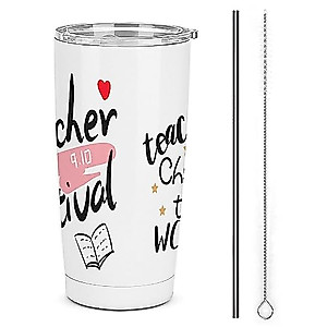 Insulated Coffee Mug, Iced Coffee Tumbler Cup with Flip Lid, Travel Mug With straw and stirrer Double Wall Vacuum Leak-Proof Thermos Mug for Travel Tea Milk