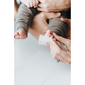 Mushybooks Inkless Print Kit - Baby Hand and Footprint Maker - Keepsake - Non-Toxic - Baby Safe