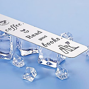 Christmas Gifts for Men Stocking Stuffers for Women Kids Son Daughter Coffee & Books Bookmark with Tassels for Birthday Valentines Day Gifts for Her Him Teen Boy Girl Boss Coworker Best Friend