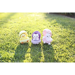 Made By Aliens Easter Plush Unicorn Stuffed Animal 6 Inches Surprise Zip-Up Egg Hideaway Spring Inspired Gift for Girls and Boys Birthday Halloween Mother's Day (New Unicorn Egg)