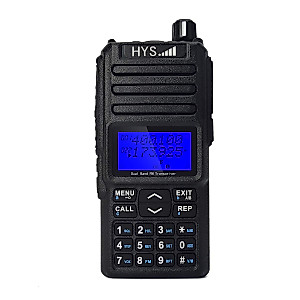 HYS TC-UV25D 20Watt VHF UHF 136-174 400-480Mhz 2Meter 70CM Dual PTT Key Dual Reception Rechargeable 1024channels 4000mAh Large Battery Walkie-Talkie Two-Way Radio