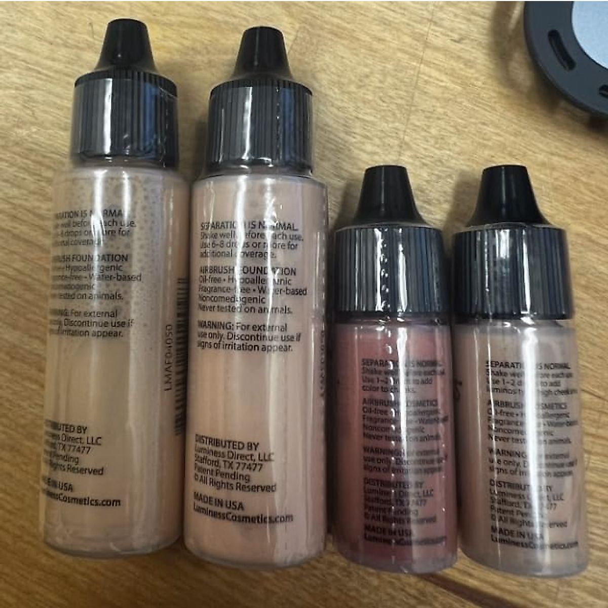 Luminess Air Silk 4-in-1 Airbrush Foundation Basic Makeup Starter Kit, Fair, 0.25 Oz, 6 Count