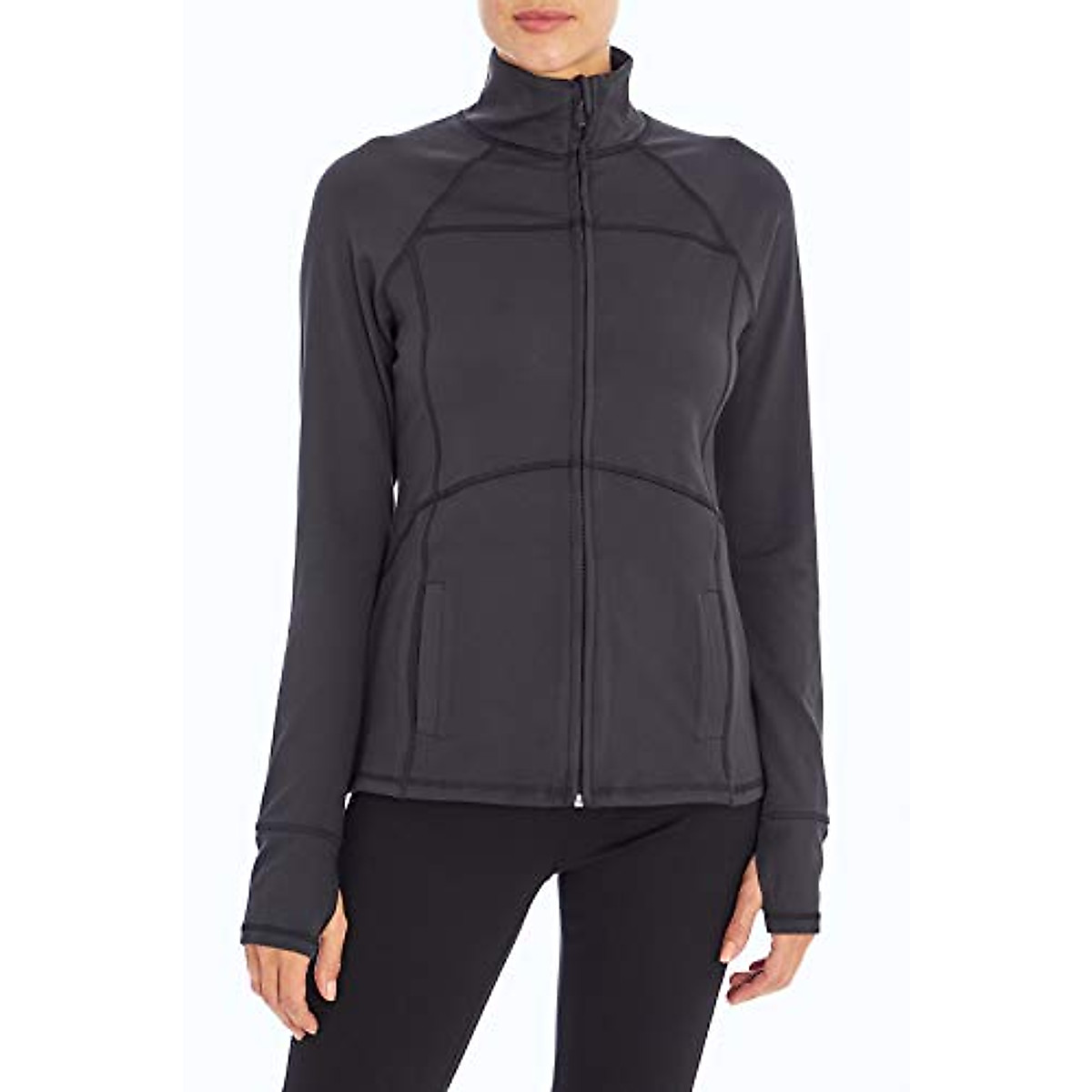 Marika Women's Standard Revival Full Zip Athletic Jacket, Large,Black