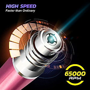 3mm Air Micro Grinder Air Micro Die Grinder Kit,High Speed Professional Light Weight Heavy Duty 65,000 RPM Pneumatic Micro Air Pencil Grinder Polishing Tool