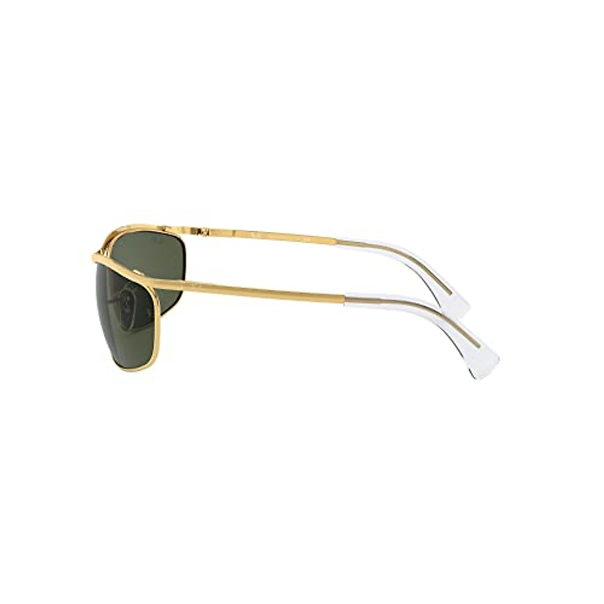 Ray-Ban RB3119 Olympian Rectangular Sunglasses, Gold/G-15 Green, 62 mm