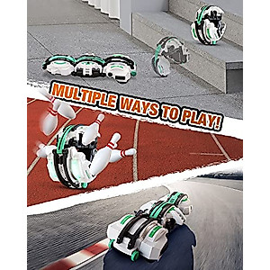 BAZADER RC Cars with LED Lights - Remote Control Car Snake 360° Roll Toys, Birthday for Kids Age 7 8 9 10 11+ Year Old, 2 Batteries 30+min, Indoor/Outdoor Toys for 6-12 yr Teen Boys