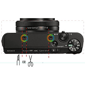 Gomet Mini Wind Filter Sticker for Digital Camera Mic Windscreen Wind Muff x 1 Packet(2 pcs)