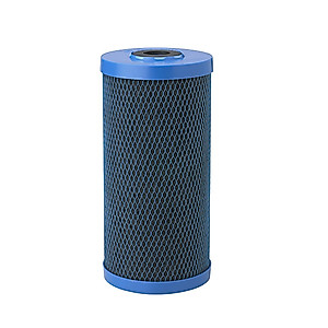 Pentair Pentek CFB-Plus10BB Big Blue Carbon Water Filter, 10-Inch, Whole House Fibredyne Modified Molded Carbon Block Replacement Cartridge, 10" x 4.5", 5-10 Micron